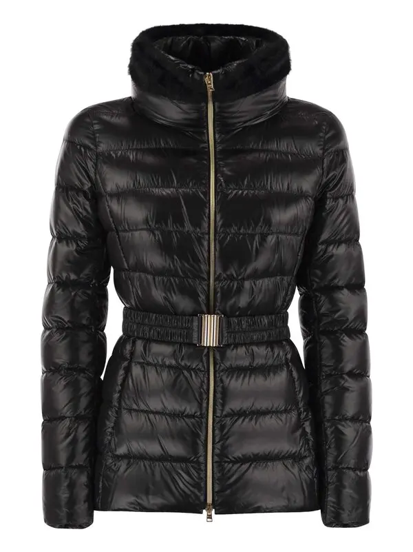 Herno Claudia Ultralight Nylon Down Jacket - Black