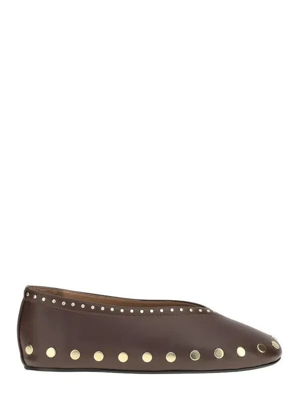GANNI Jenny Ballerinas - Brown