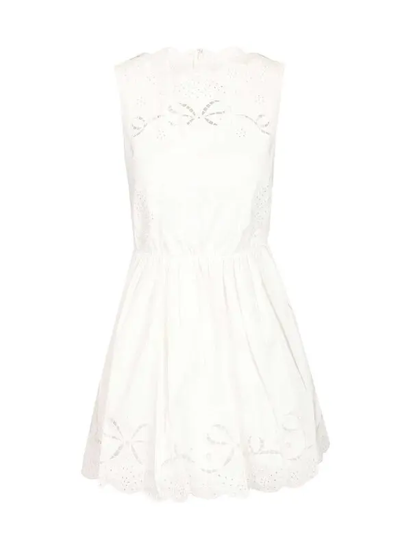 SELF-PORTRAIT Mini Dress - White