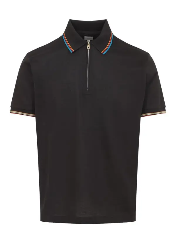 Paul Smith Str Detail Polo Shirt - Brown