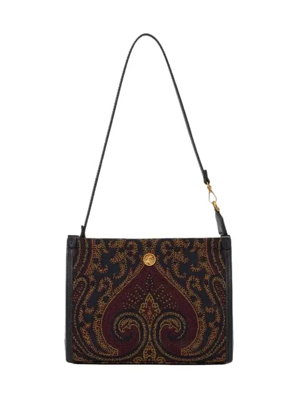 Etro Jacquard Paisley Pouch - Blue