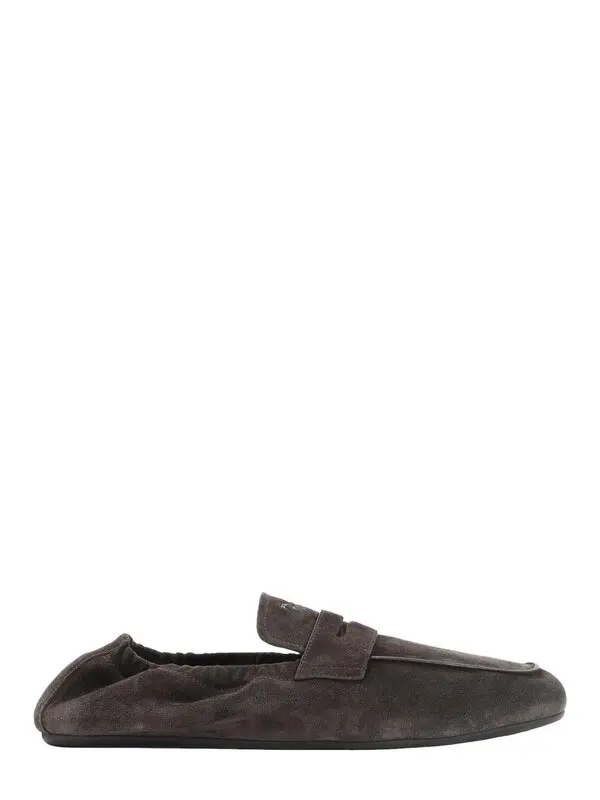 Prada Moro Suede Penny Loafers - Brown