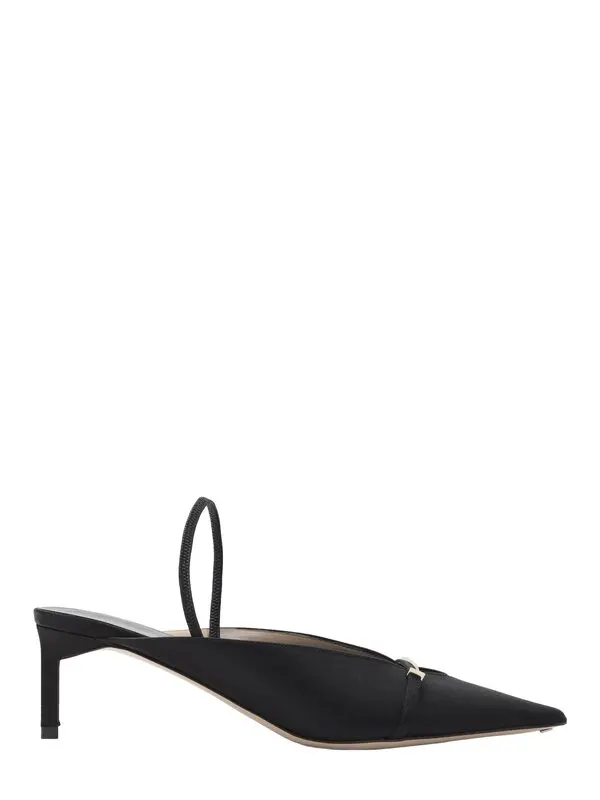 TOM FORD Satin Mules - Black