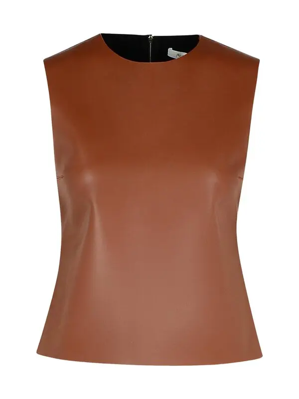 JW Anderson Leather Tank Top - Brown