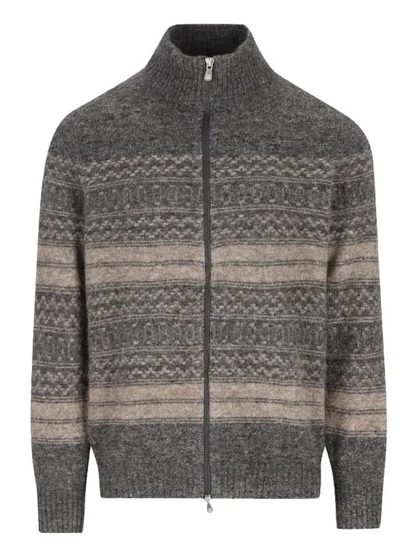 Brunello Cucinelli Grey Sweaters & Knitwear Cardigans - Gray
