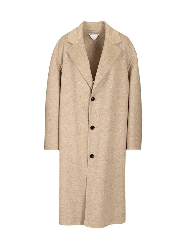 Bottega Veneta Wool And Cashmere Coat - Cream