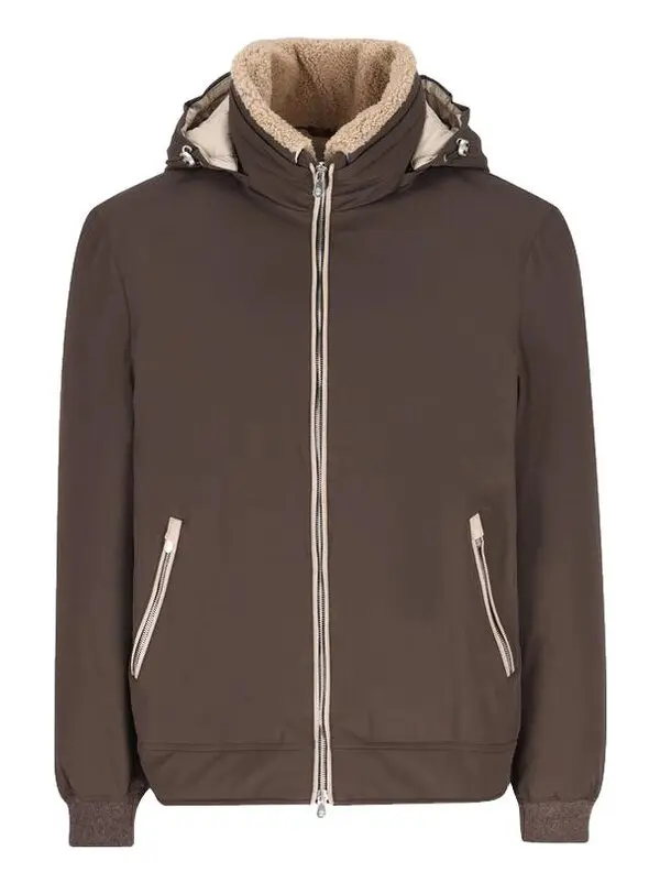 Brunello Cucinelli Padded Down Jacket - Brown
