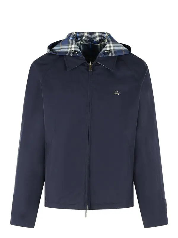 Burberry Dark Cotton Reversible Jacket - Blue