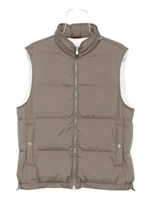 Brunello Cucinelli Techno Fabric Down Vest - Green