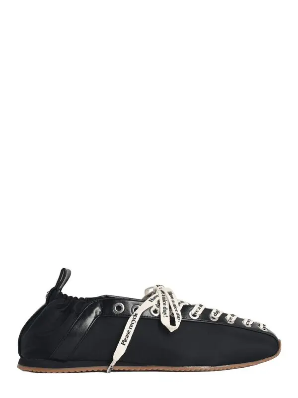 GANNI Sporty' Fabric Blend Ballet Flats - Black