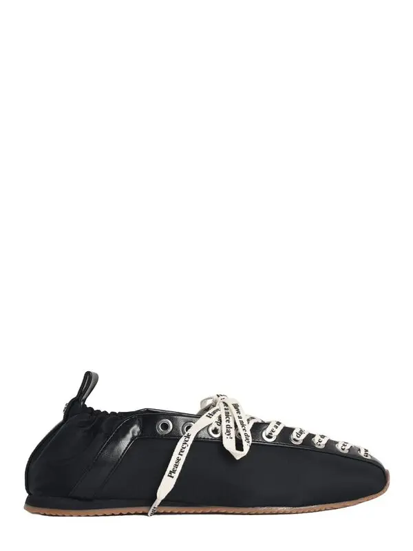 GANNI Sporty Fabric Blend Ballet Flats - Black
