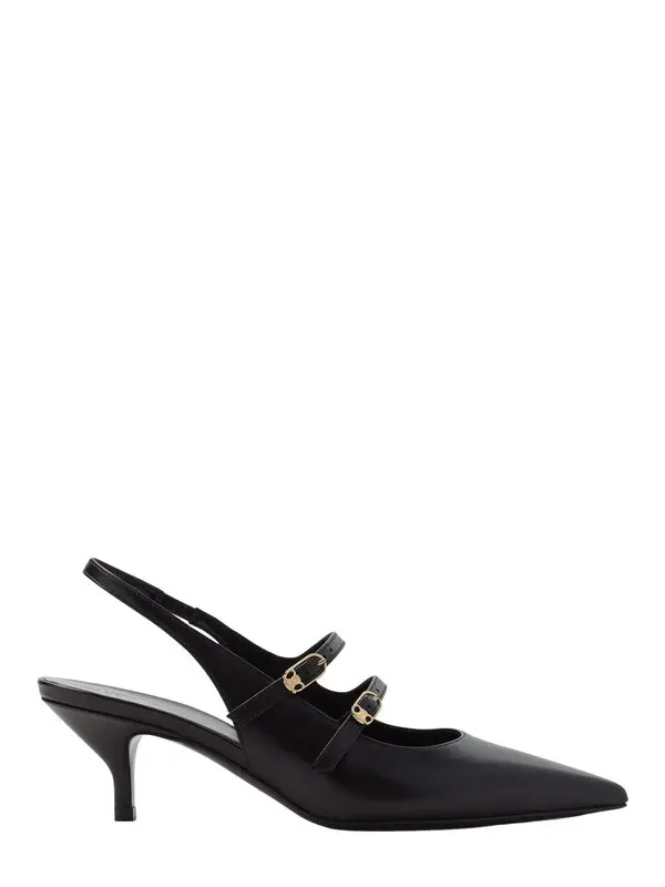 Celine Double Straps Mules - Black