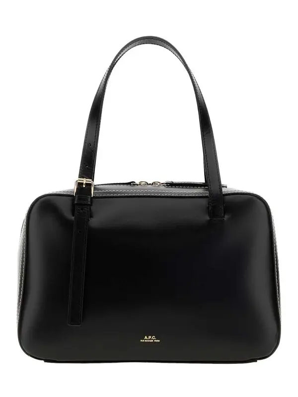 A.p.c. Leather Virginie Handbag - Black