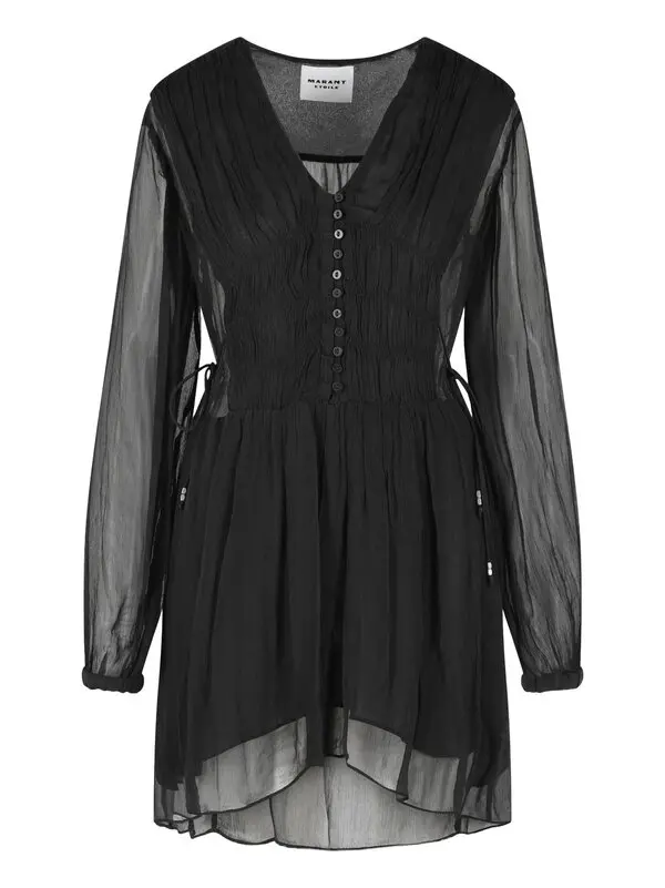 Isabel Marant Étoile Loriena' Viscose Dress - Black