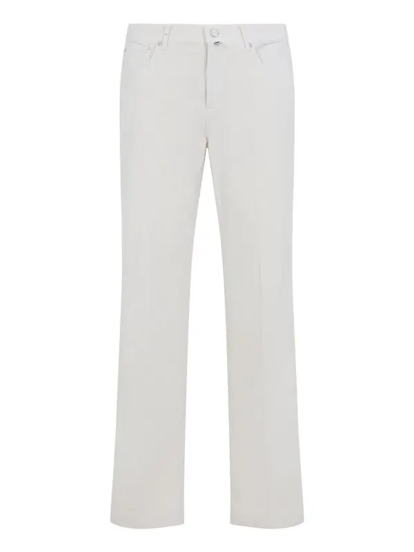 Kiton Cotton Paint - White