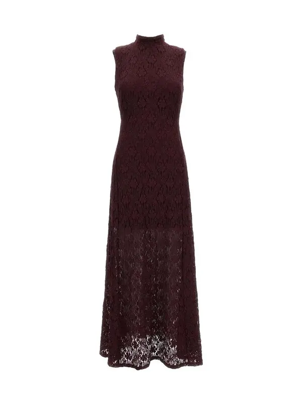 ROTATE BY BIRGER CHRISTENSEN Lace Maxi Flared Dress - Multicolor