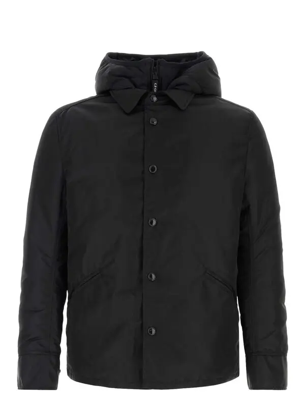 Junya Watanabe Nylon X Cp Company Down Jacket - Black