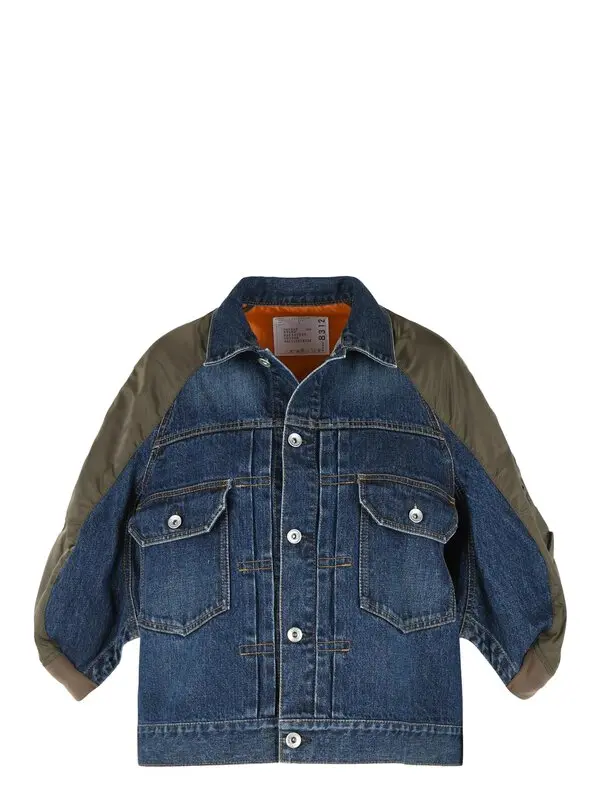 Sacai Cotton Denim Jacket - Blue