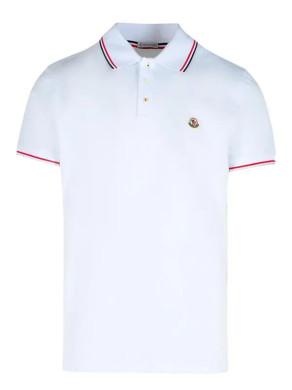 Moncler Cotton Polo Shirt - White