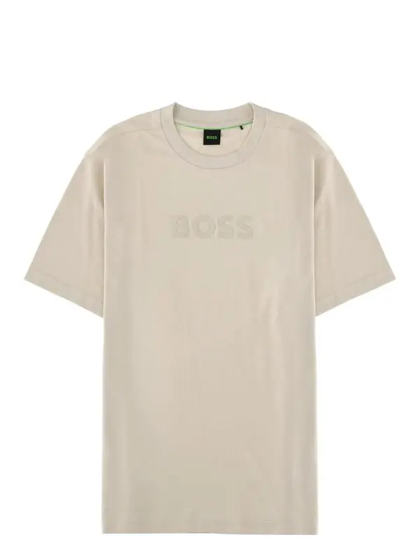 BOSS T-shirt With Logo - Cream