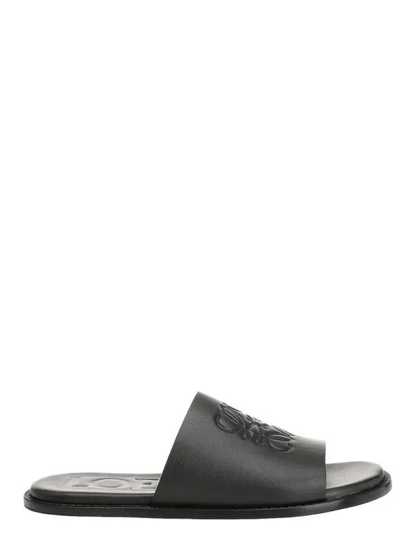 Loewe Anagram Flex Slide - Black