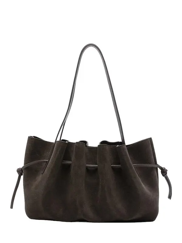 Yuzefi Suede Shoulder Bag - Brown