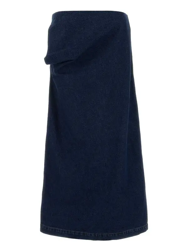 Magda Butrym Denim Skirt - Blue