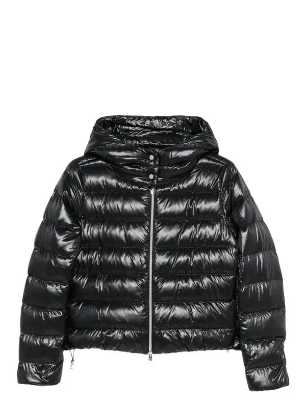 Herno Glossy Puffer Jacket - Black