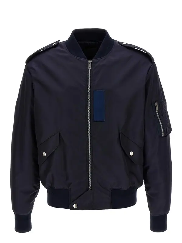 Givenchy Polyamide Bomber Jacket - Blue