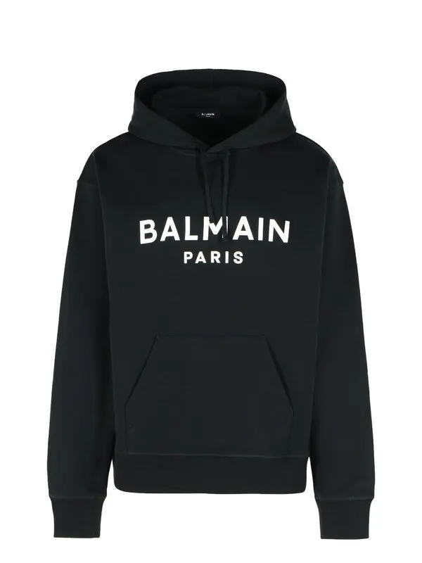 Balmain Cotton Sweatshirt - Black