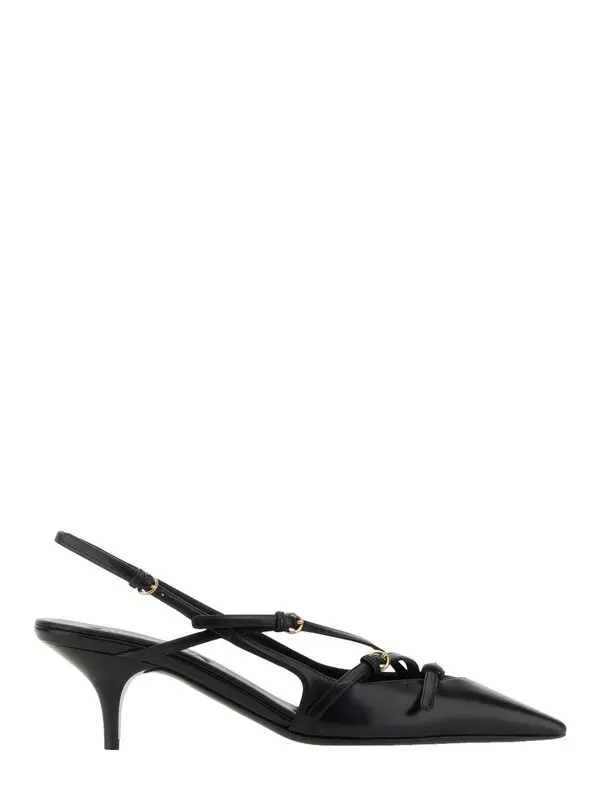 Miu Miu Calfskin Slingbacks - Black