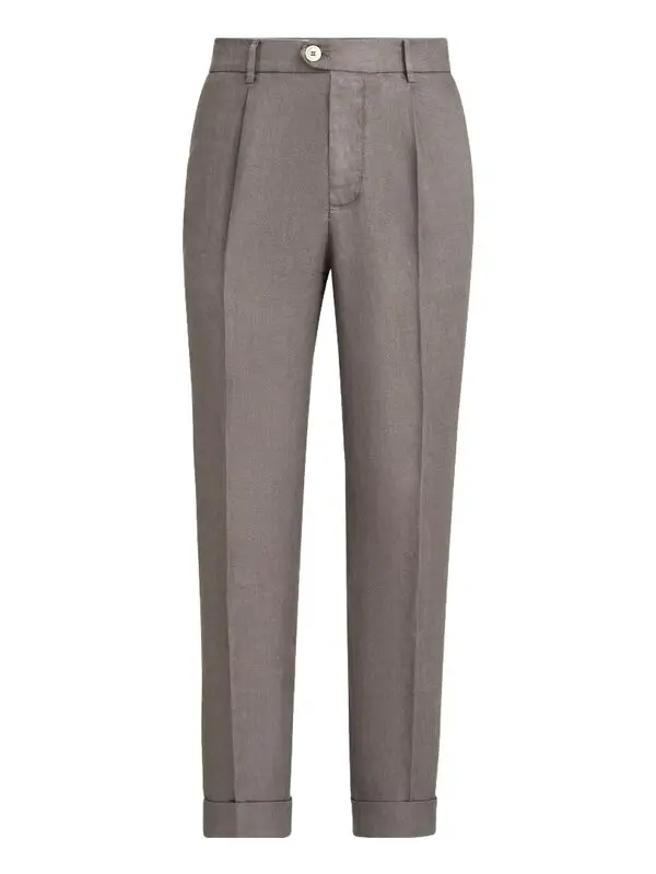 Brunello Cucinelli Linen Trousers - Multicolor