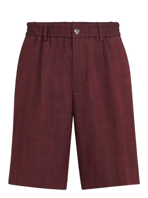 Brunello Cucinelli Linen Bermuda Shorts - Multicolor