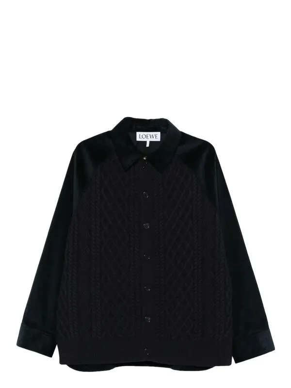 Loewe Knitted Cotton Overshirt - Multicolor