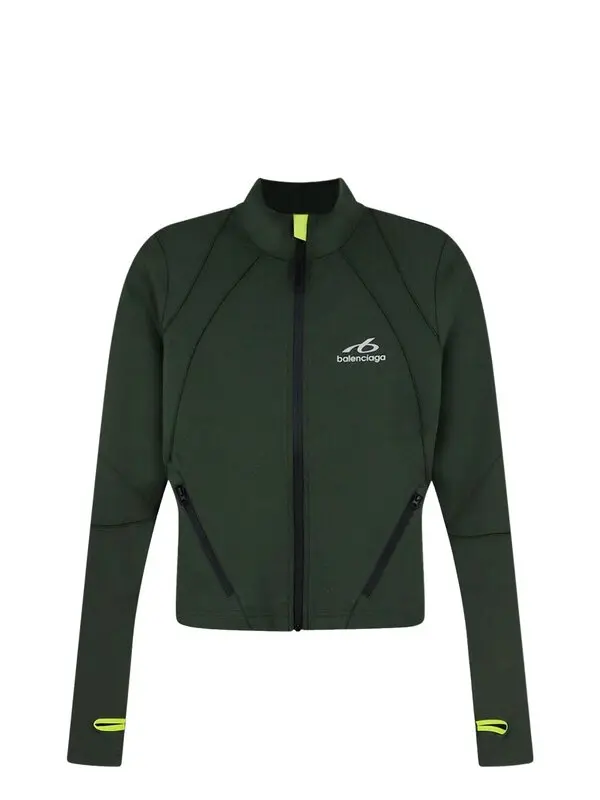 Balenciaga Fitted Zip-up Sweatshirt - Multicolor