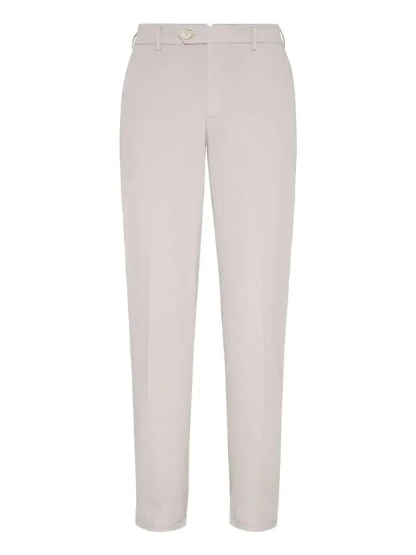 Brunello Cucinelli Cotton Trousers - Multicolor
