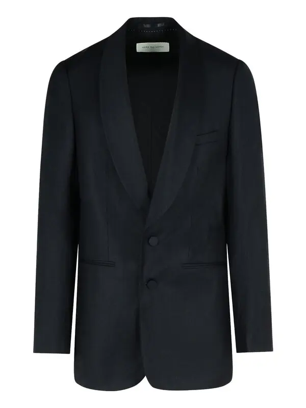 Dries Van Noten Bartux' Wool Blend Blazer - Black
