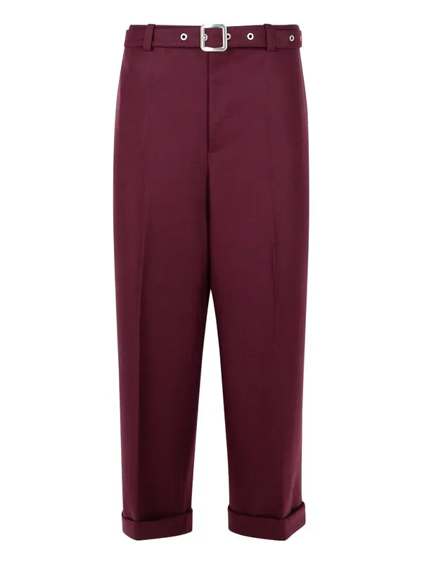 JIL SANDER Wool Tailored Trousers - Multicolor