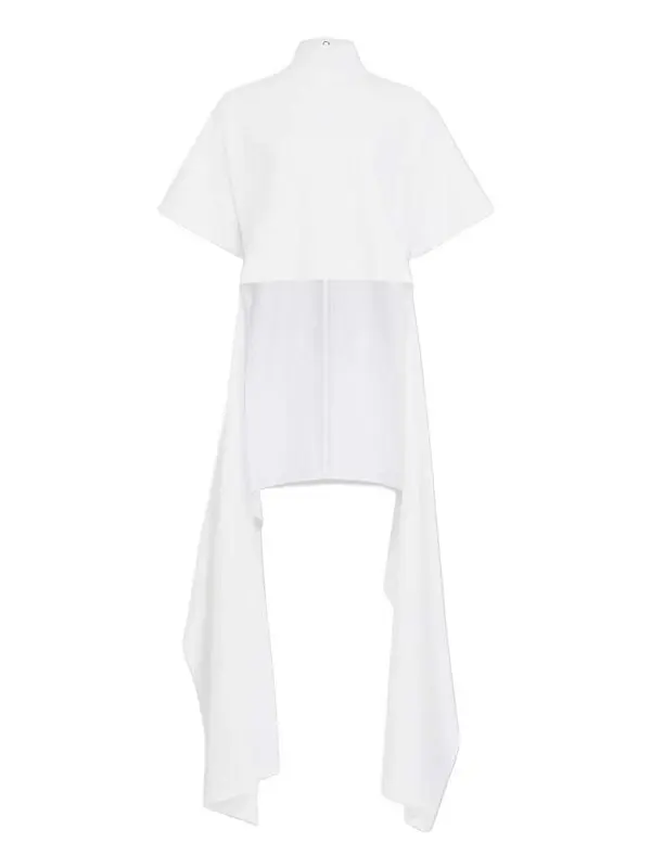Alaïa Asymmetric Cotton Blend T-shirt - Multicolor