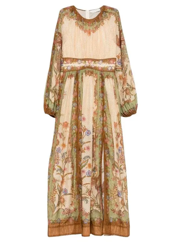 Zimmermann Indra Printed Maxi Dress - Multicolor