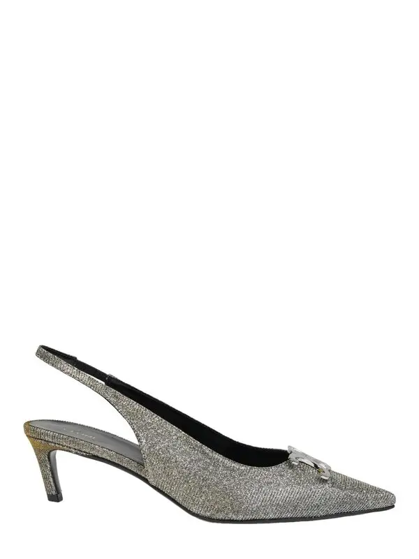Celine Alma Triomphe Iridescend Slingback 50 - Silver