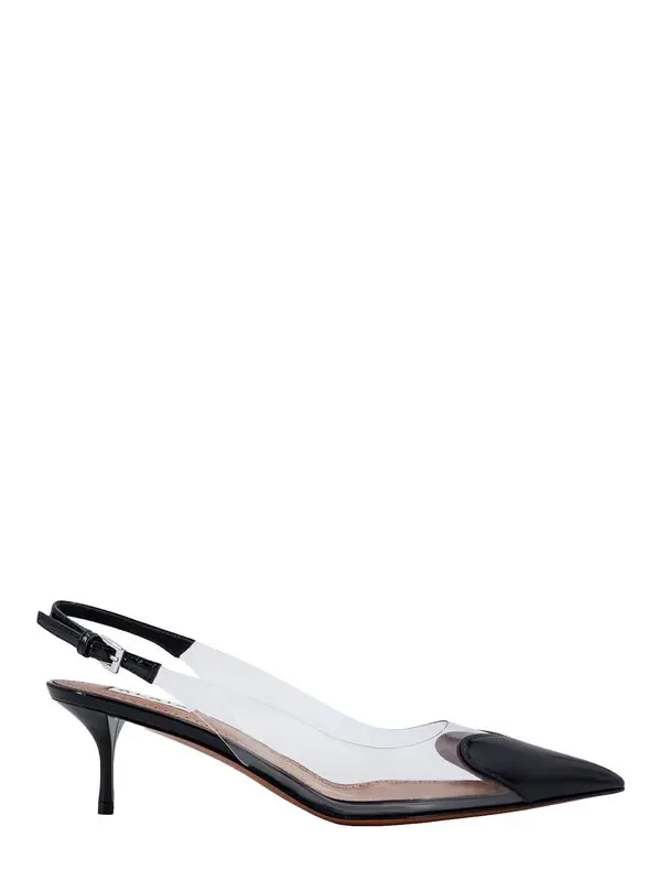 Alaïa Le Coeur Slingback Pvc And Leather Pumps - Multicolor