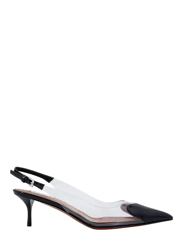 Alaïa Le Coeur Slingback Pvc And Leather Pumps - Multicolor