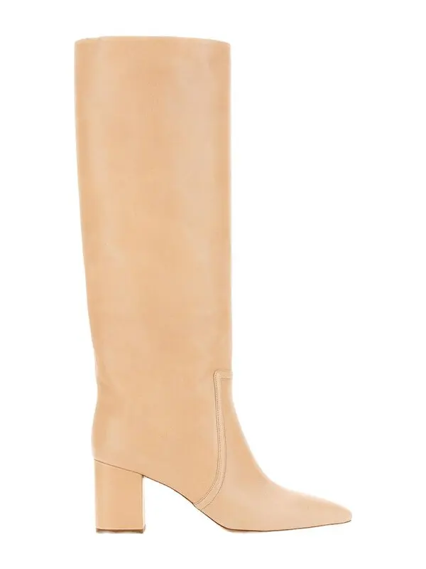Paris Texas Leather Knee-high Boots - Cream