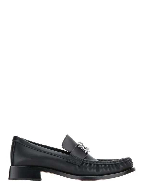 ROGER VIVIER Viv Moc Strass Loafer 25 - Multicolor