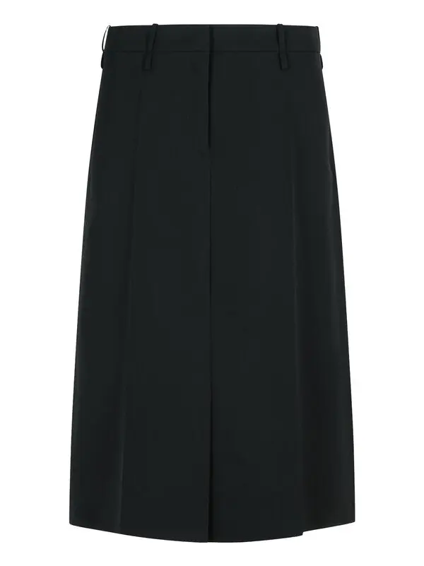 JIL SANDER Wool Skirt - Black