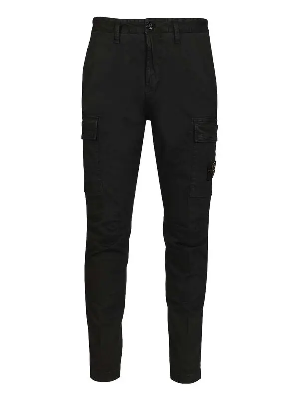 Stone Island Cargo Trousers - Black