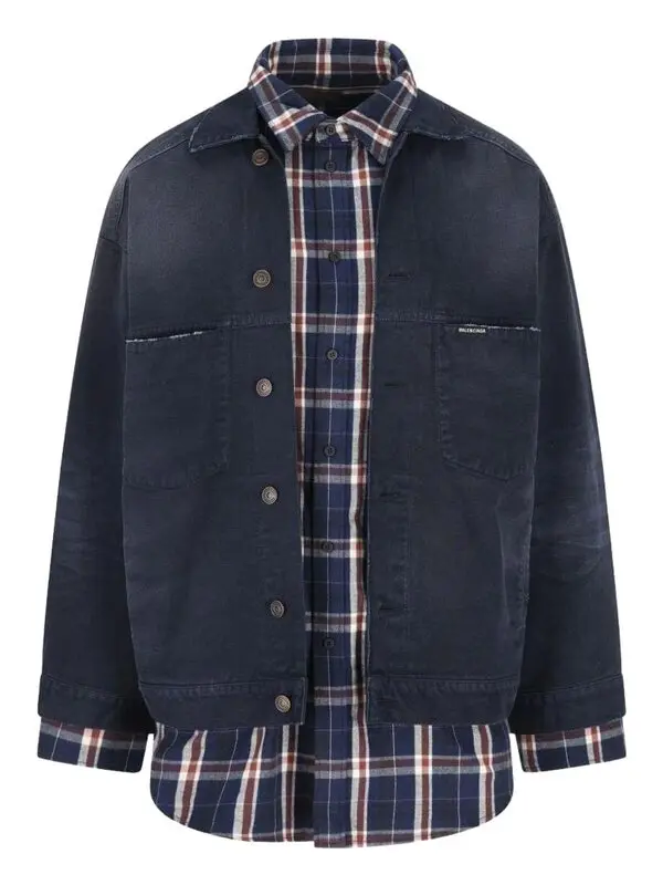 Balenciaga Cotton Shirt Jacket - Multicolor