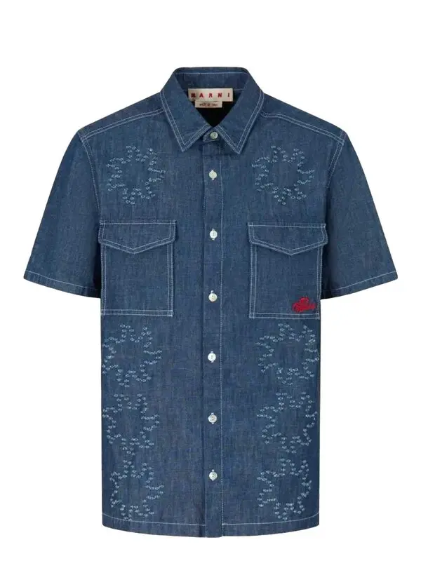 Marni Pocketed Shirt - Blue