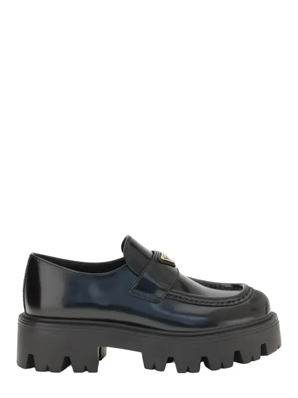 Prada Leather Loafer - Black